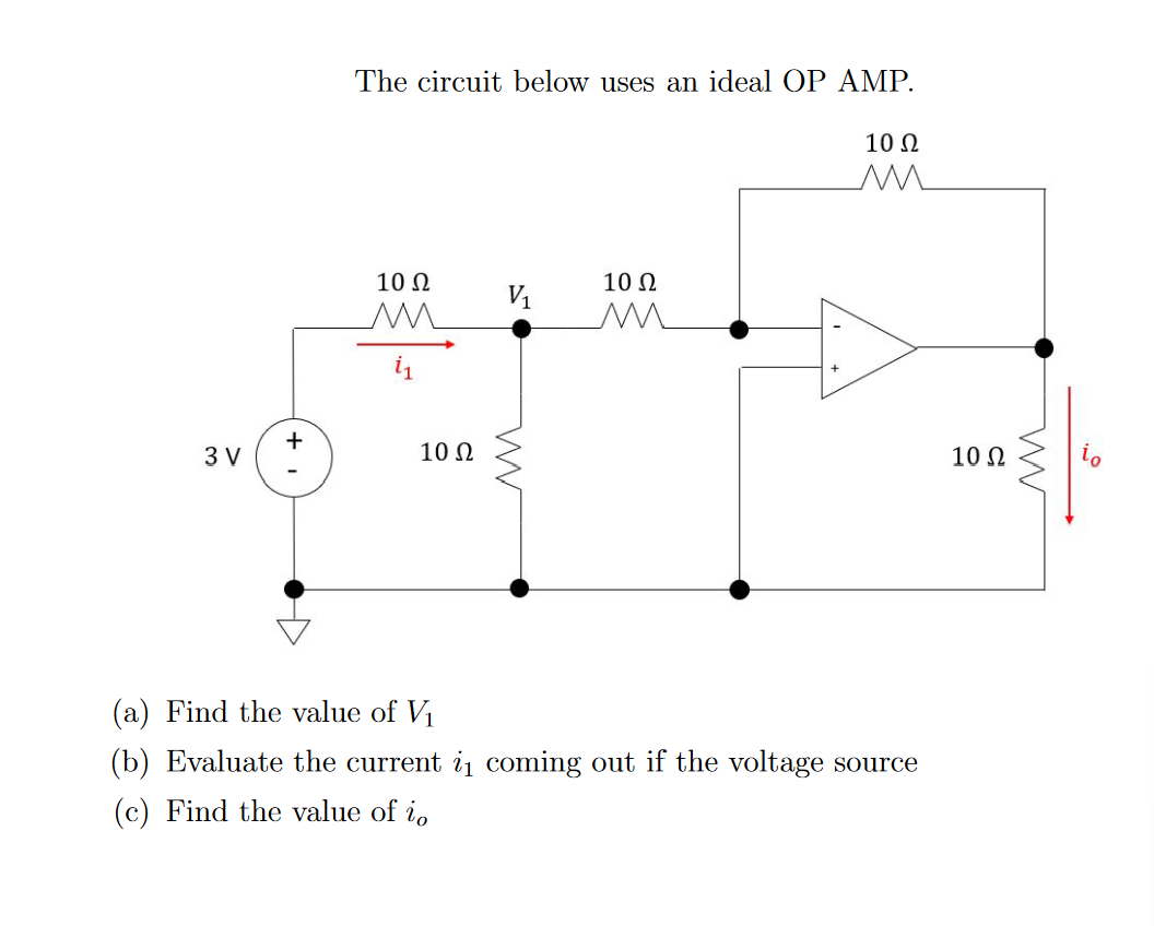 Solved The circuit below uses an ideal OP AMP. (a) Find the | Chegg.com