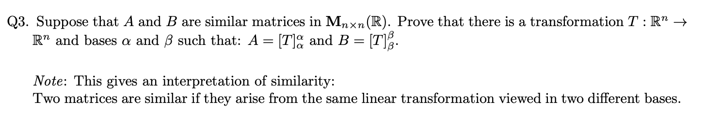 Solved 23. Suppose that A and B are similar matrices in | Chegg.com