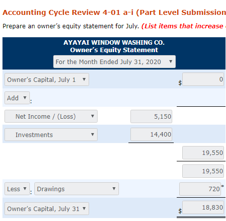 Solved Accounting Cycle Review 4-01 a-i (Part Level | Chegg.com