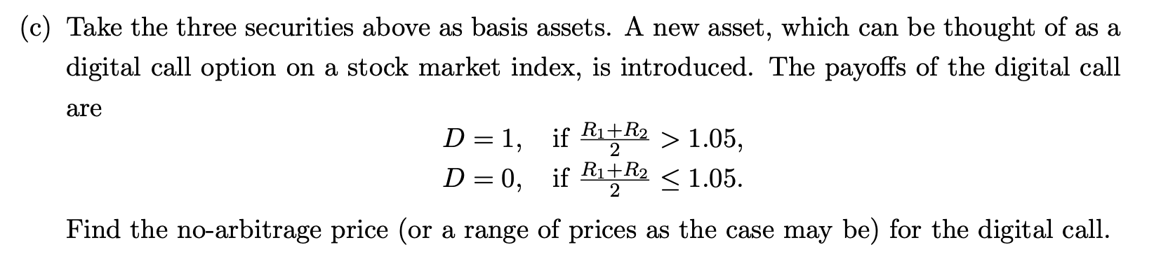 Solved 3. Suppose that R1 and R2 are two stock returns, and | Chegg.com