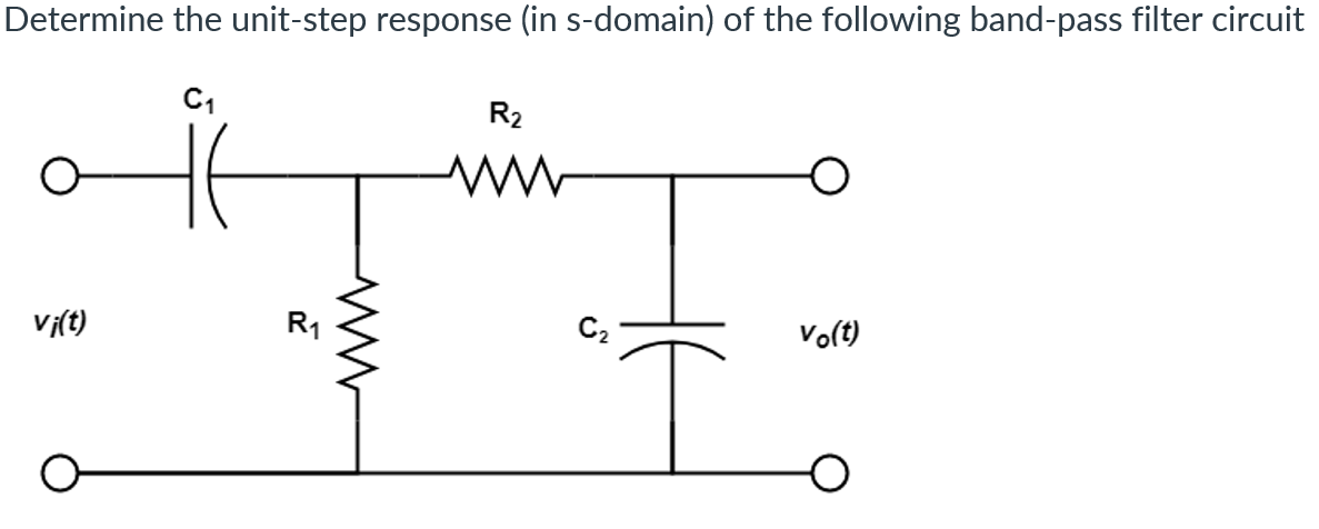 Solved Determine the unit-step response (in s-domain) of the | Chegg.com