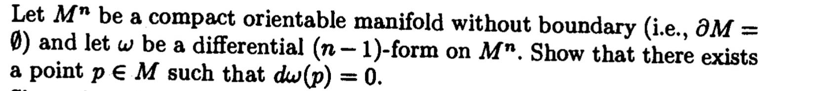 Solved Let M" be a compact orientable manifold without | Chegg.com