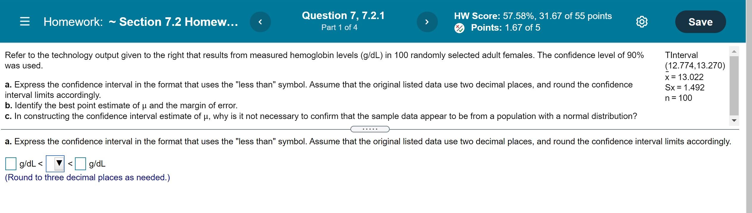 Solved Homework Section 7 2 Homew Question 7 7 2 1 Part