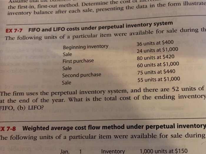 Solved the first-in, first-out method. Determine the cost oi | Chegg.com