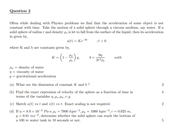 Solved Often while dealing with Physics problems we find | Chegg.com