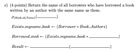 Solved Figure 6: The LIBRARY relational database schema.e) | Chegg.com