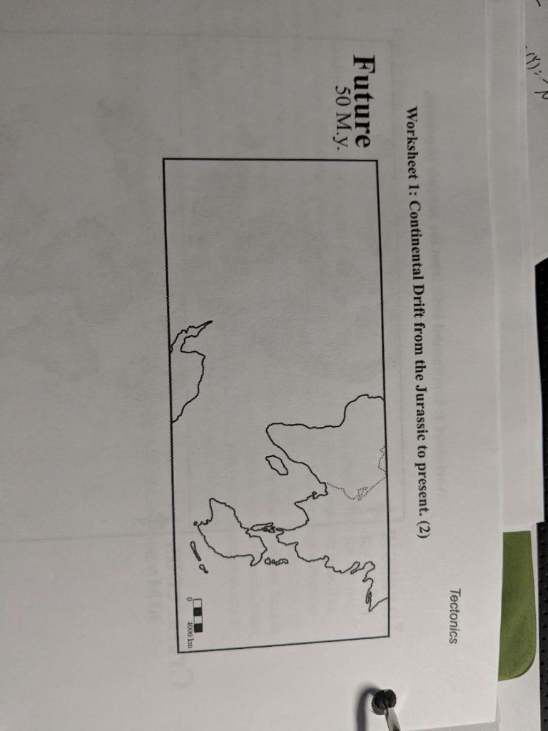 Solved 79 Tectonics Worksheet 1: Continental Drift from the | Chegg.com