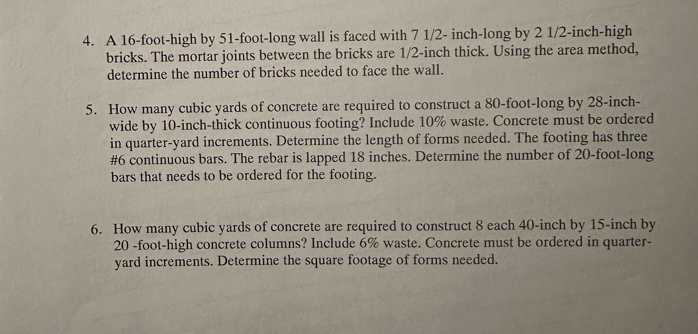 Solved A 16 -foot-high by 51 -foot-long wall is faced with | Chegg.com
