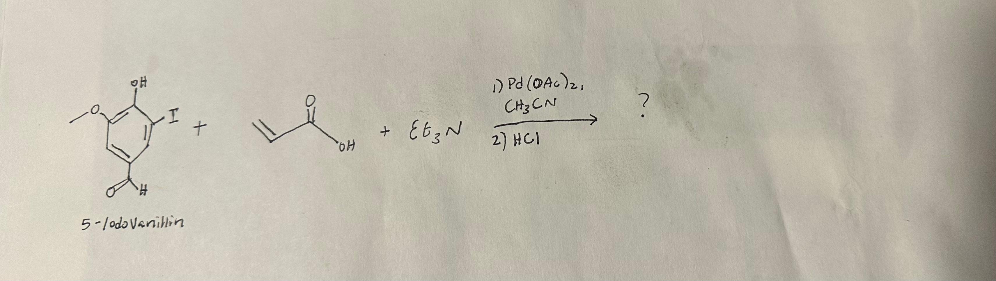 Solved 1) Pd(OAC)2, + 2) HCl | Chegg.com