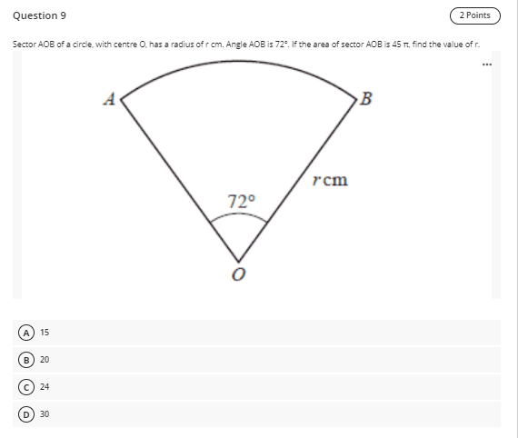 Solved Sector AOB of a circle, with centre O, has a radius | Chegg.com