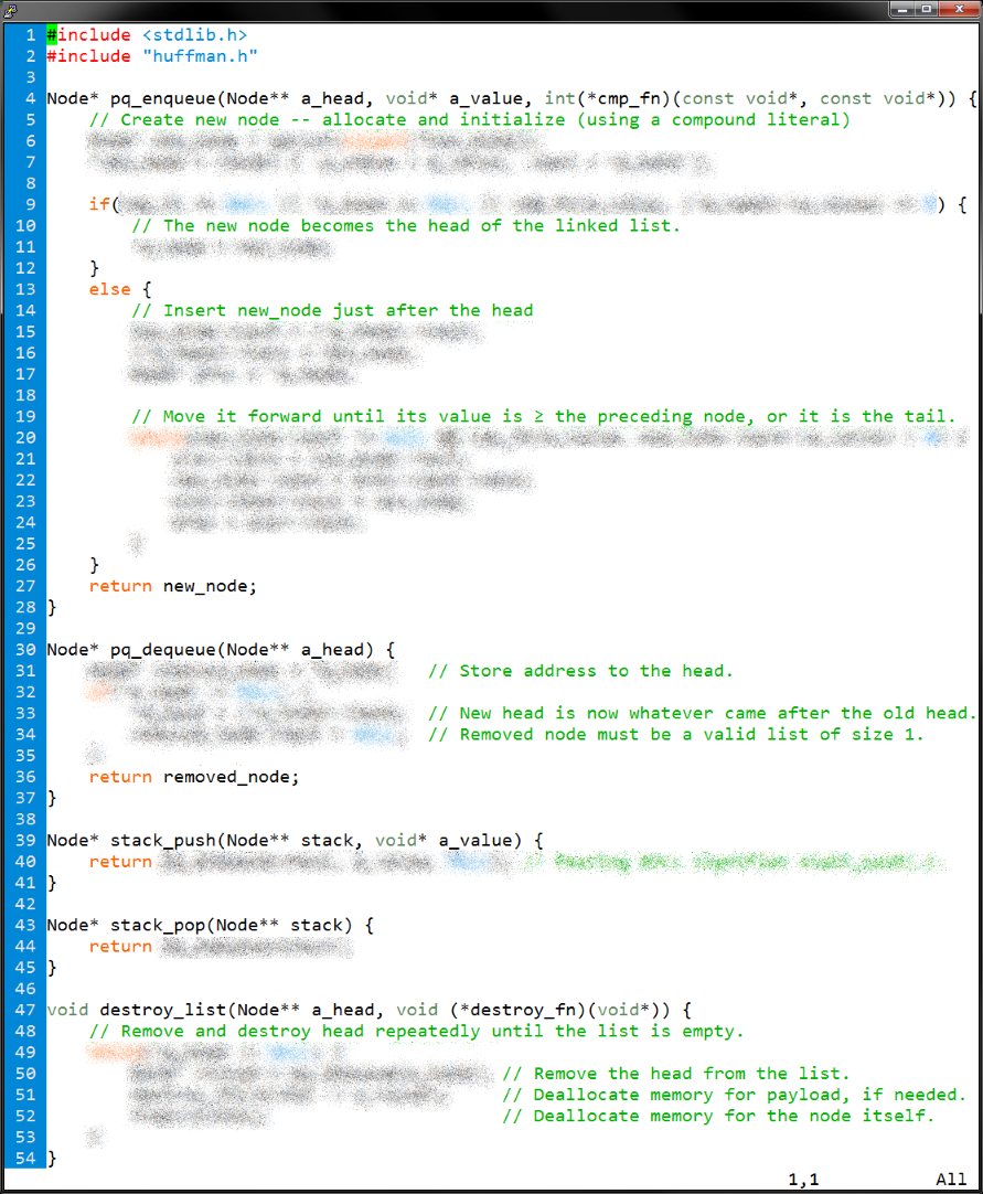 Solved File Contents Huffman c Functions Pq enqueue Node Chegg