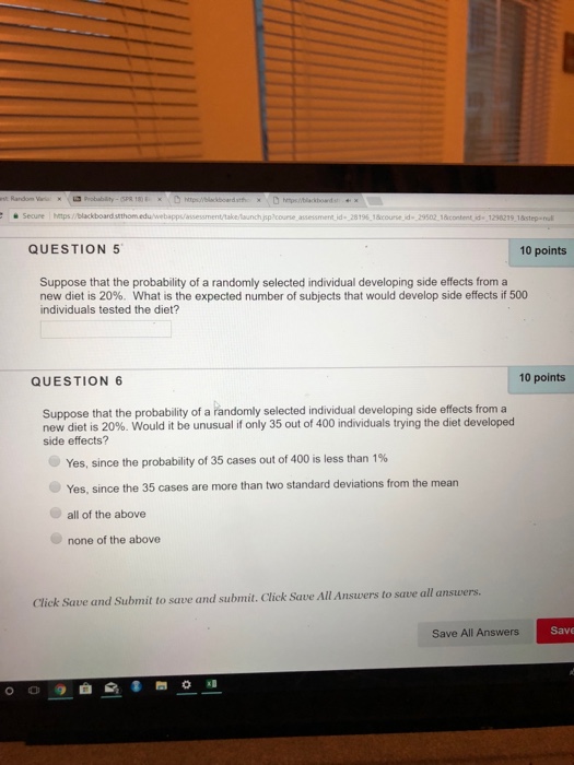 Solved Secure htps//blackboard stthom.edu/webapps elaunch | Chegg.com