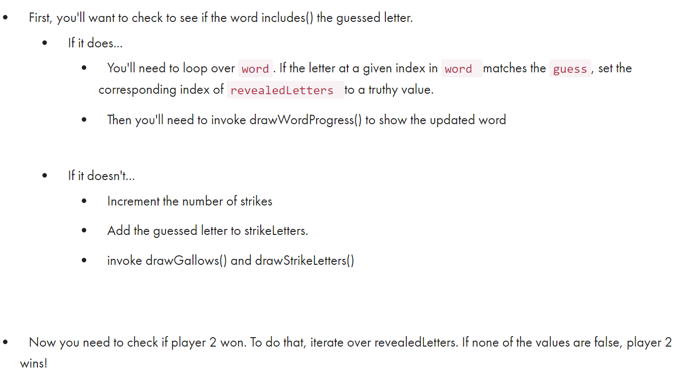 Solved Need help fixing my javascript hangman code. The code | Chegg.com