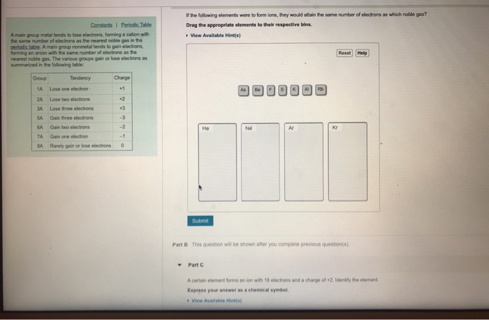 Solved f the following elements were to form ions, they | Chegg.com