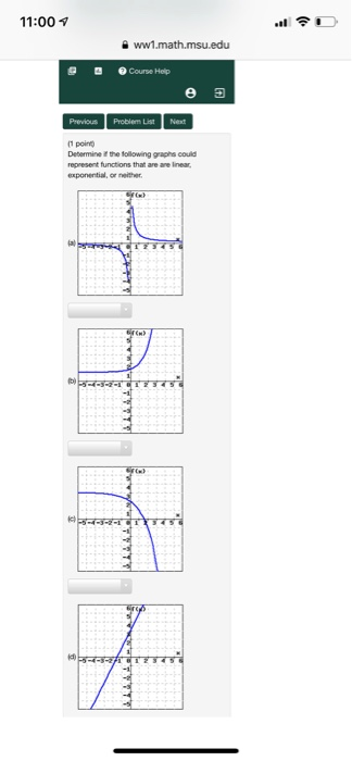 Solved 10:59 1 ww1.math.msu.edu 旦 m @Course Help Hw18 Obj | Chegg.com