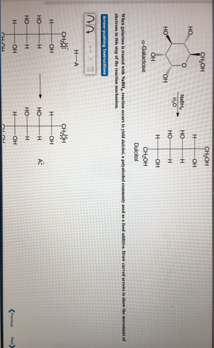 Solved H2OH OH H20H NaBH OH OH a-Galactose CH2OH Dulcitol | Chegg.com