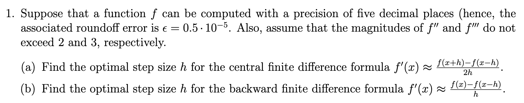 Solved 1. Suppose that a function f can be computed with a | Chegg.com