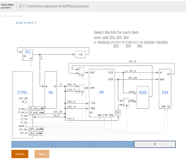 Solved Select the bits for each item. asm: add \$t6, \$t5, | Chegg.com