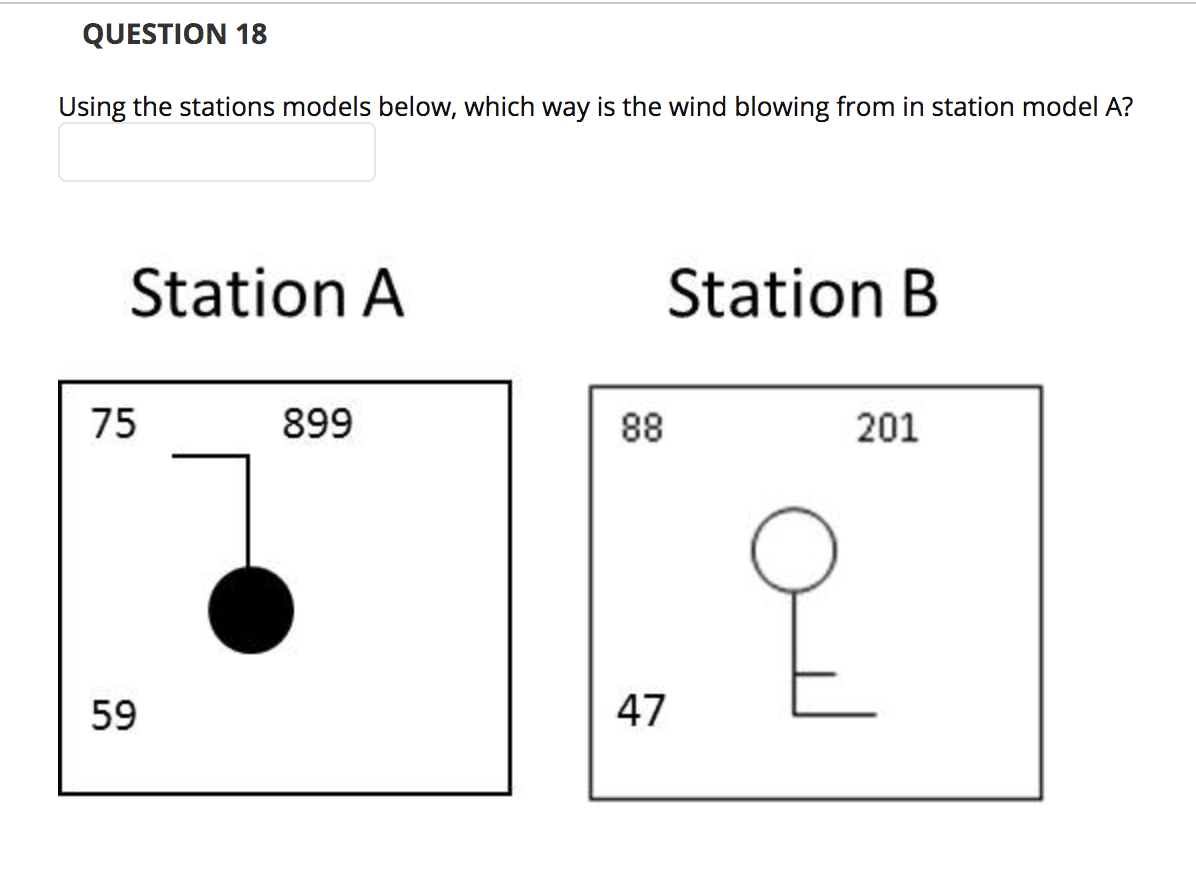 Solved QUESTION 15 Using the station models below, what is | Chegg.com