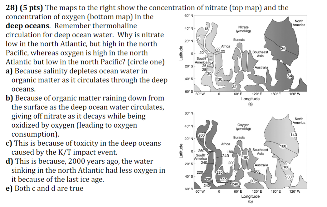 Solved The maps to the right show the concentration of | Chegg.com