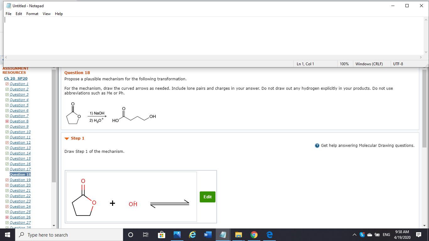 Solved Untitled - Notepad File Edit Format View - O X Help | Chegg.com