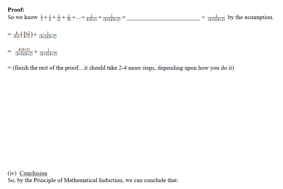 Solved 16. (10 points) Use mathematical induction to prove | Chegg.com