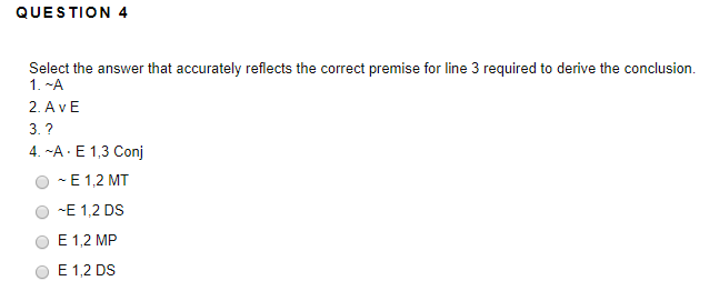 Solved QUESTION 4 Select the answer that accurately reflects | Chegg.com