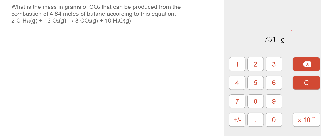 Solved What is the mass in grams of CO2 that can be produced | Chegg.com