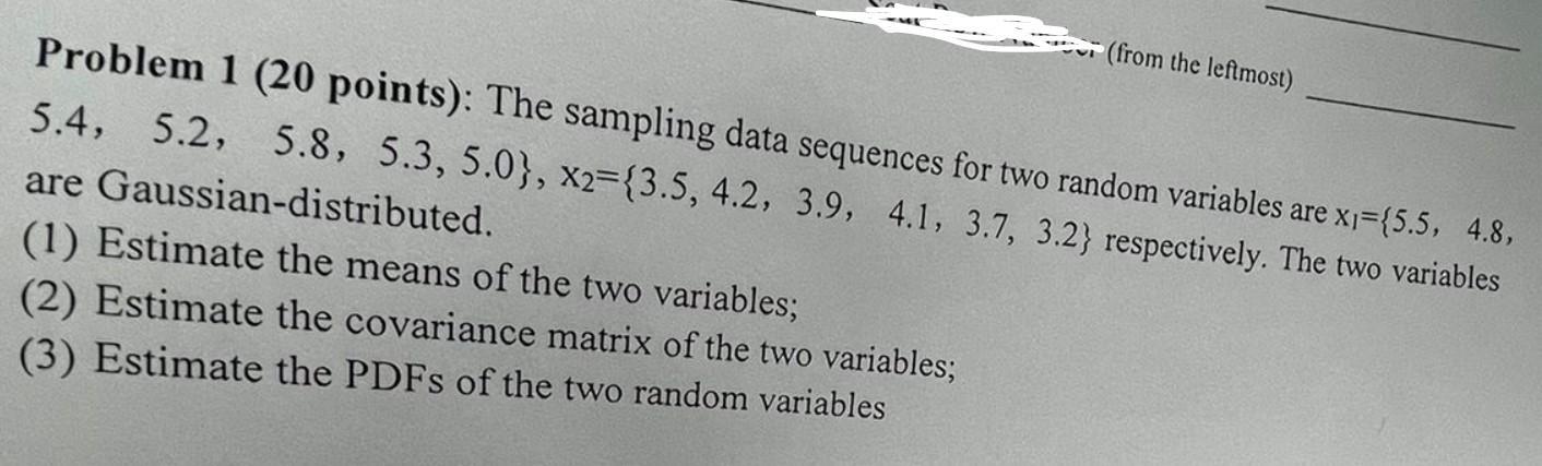 Solved Problem 1 (20 points): The sampling data sequences | Chegg.com
