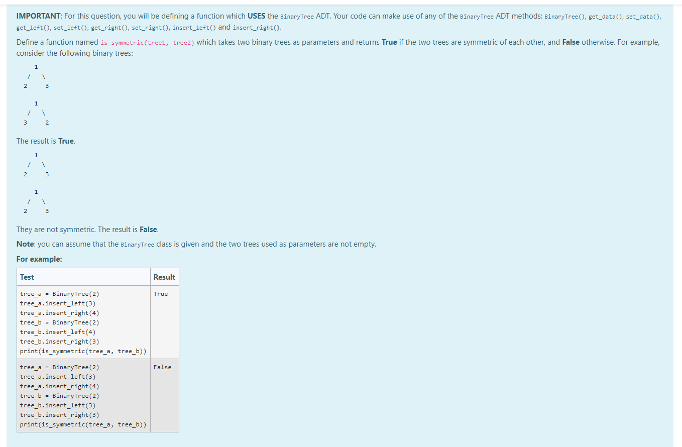 Solved IMPORTANT: For this question, you will be defining a | Chegg.com