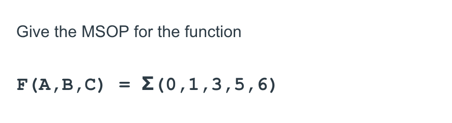 Solved In This Problem. How Do we will calculate the MSOP. | Chegg.com