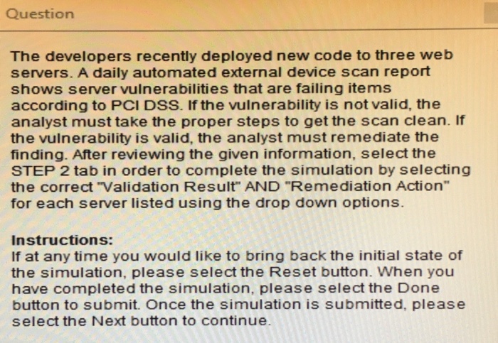Solved Question The Developers Recently Deployed New Code To 
