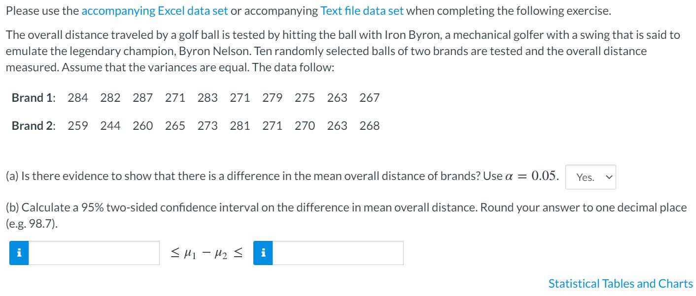 Solved Please use the accompanying Excel data set or | Chegg.com