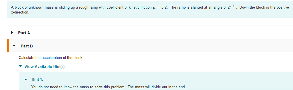 Solved A block of unknown mass is sliding up a rough ramp | Chegg.com