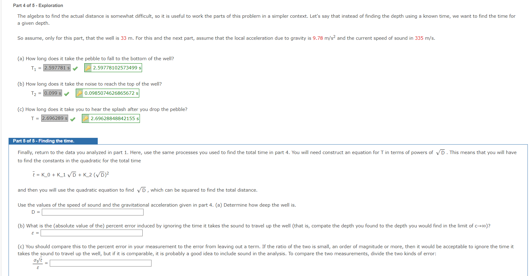 Solved experiment several times to get some statistics on | Chegg.com
