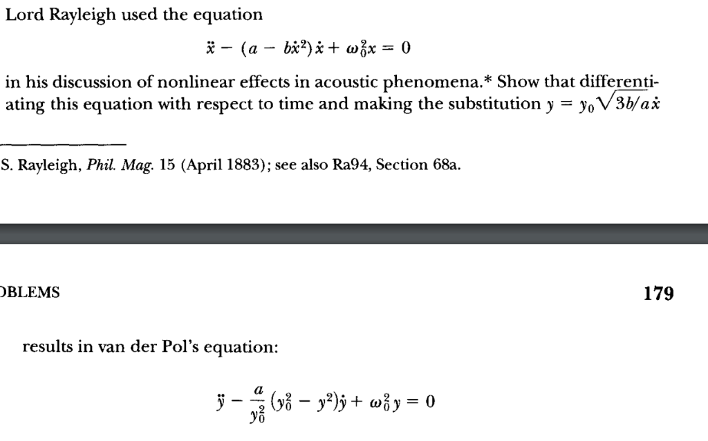 Solved Lord Rayleigh used the equation in his discussion of | Chegg.com