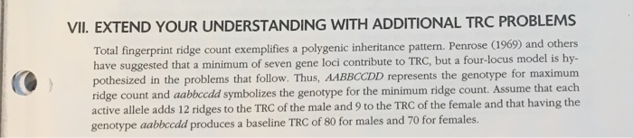 VII. EXTEND YOUR UNDERSTANDING WITHADDITIONAL TRC | Chegg.com