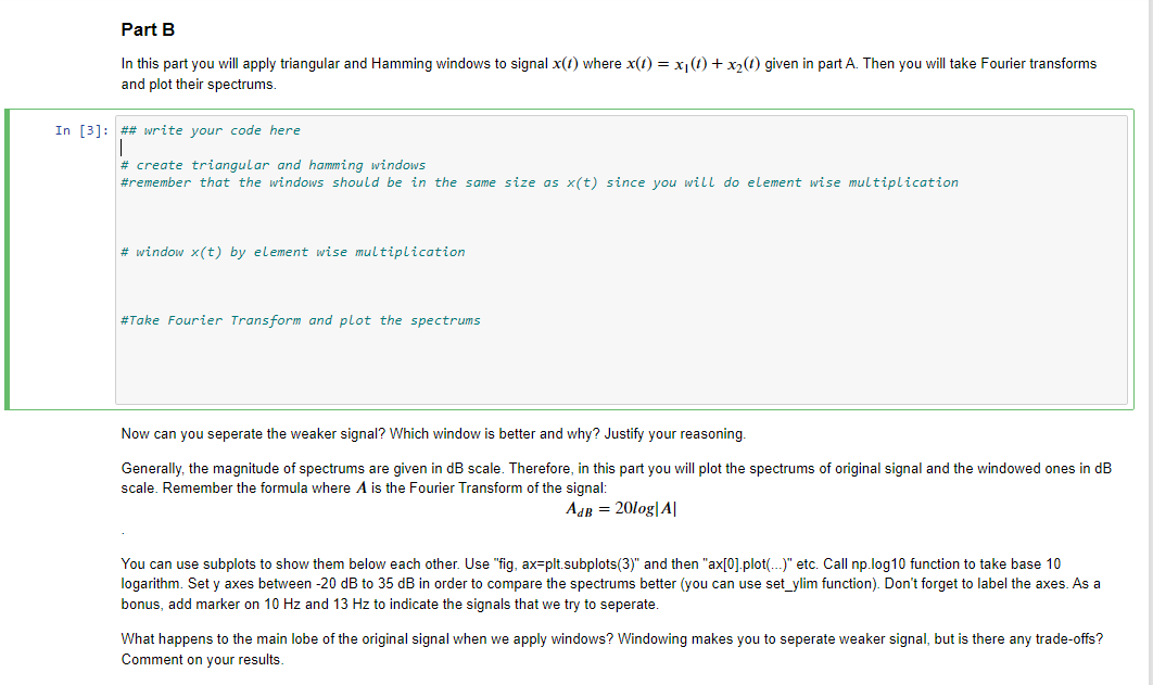 Solved In this part you will apply triangular and Hamming | Chegg.com