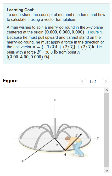 Solved Learning Goal: To understand the concept of moment of | Chegg.com