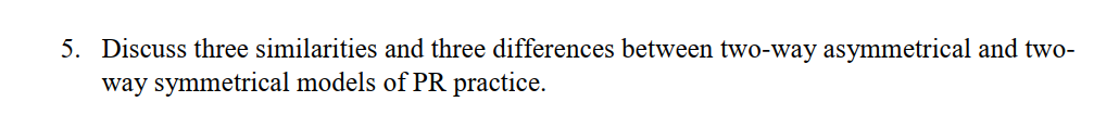 Solved 5. Discuss three similarities and three differences | Chegg.com