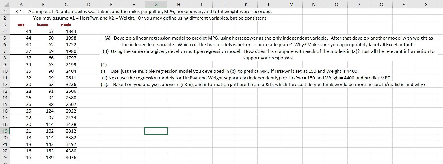 Solved o 1 2 3 mpg 4 5 6 7 8 9 10 11 А. D B C E F Н | к L M | Chegg.com