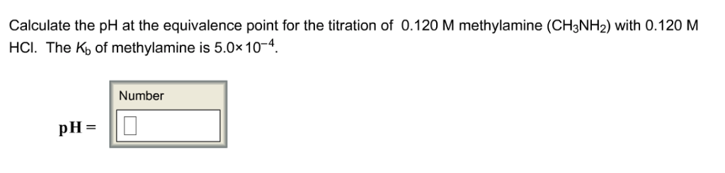 Solved Calculate the pH at the equivalence point for the | Chegg.com