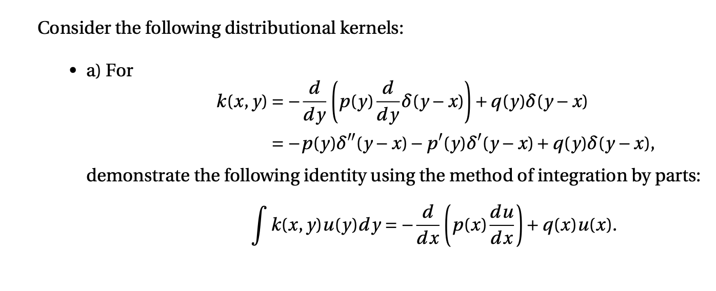 Solved Consider the following distributional kernels: - a) | Chegg.com
