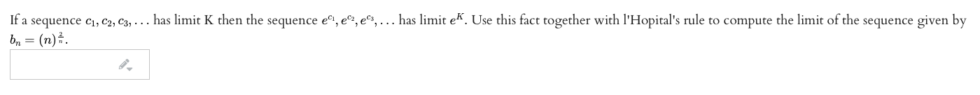 Solved If a sequence C1, C2,C3, ... has limit K then the | Chegg.com