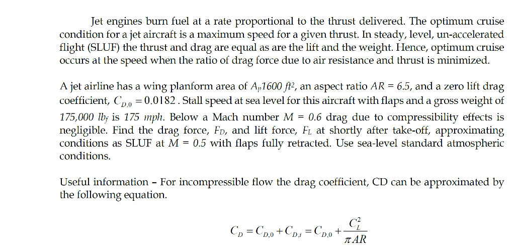 Solved Jet engines burn fuel at a rate proportional to the | Chegg.com