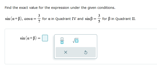 Solved Find the exact value for the expression under the | Chegg.com