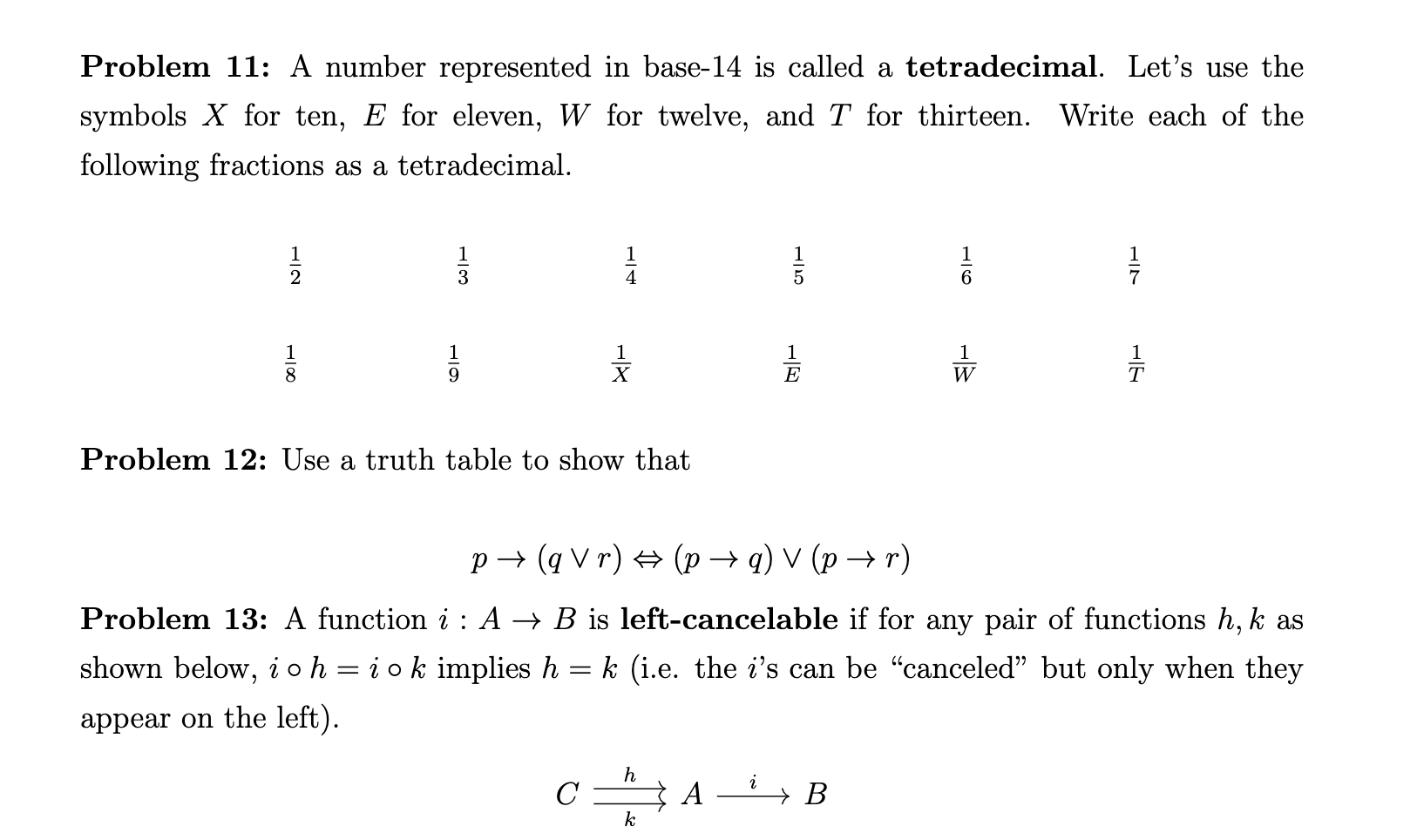 Solved Problem 11: A number represented in base-14 is called | Chegg.com