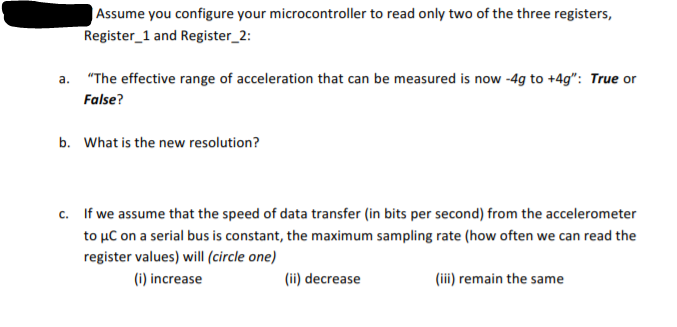 Solved Suppose a certain accelerometer chip measures data in | Chegg.com