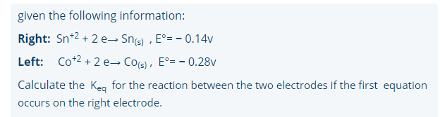 Solved given the following information: Right: Sn+2 | Chegg.com