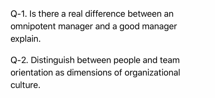 Solved Is there a real difference between an omnipotent | Chegg.com